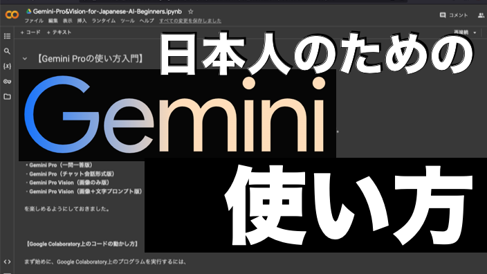 日本人のためのGemini Pro・Gemini Pro Visionの使い方：マルチモーダル型生成AIモデル | 子供プログラマー
